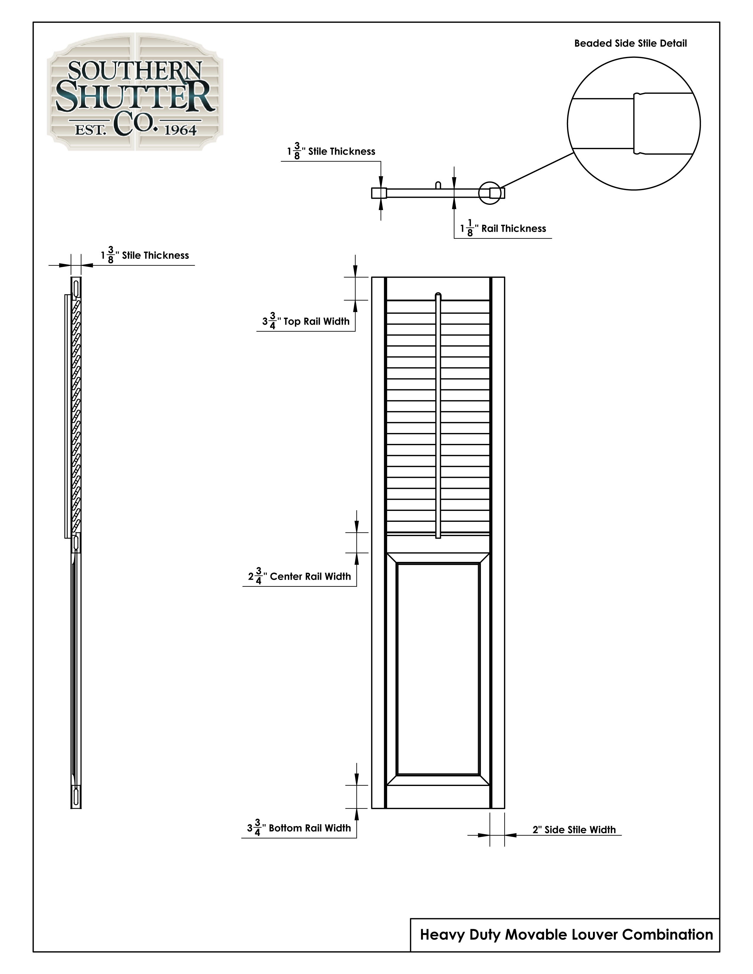 Heavy Duty Movable Louver Combination